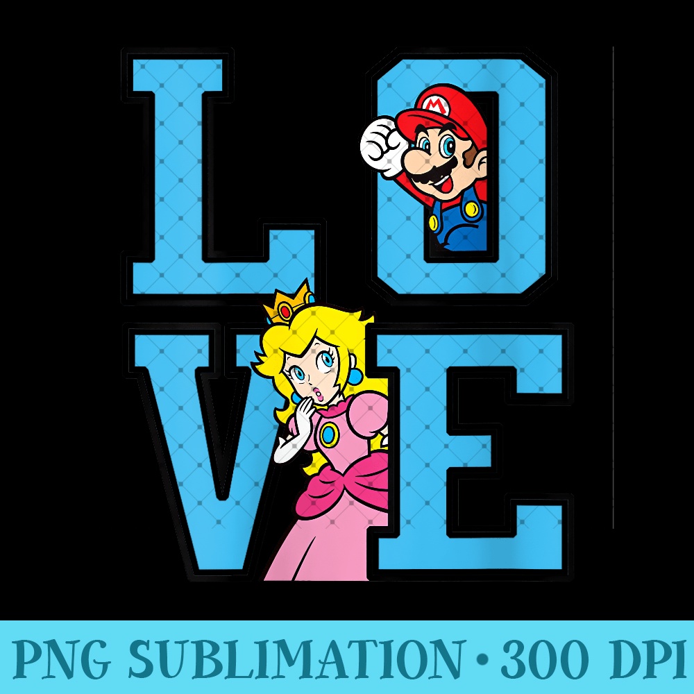 Super Mario Peach And Mario Love - High Quality PNG Files | Inspire Uplift
