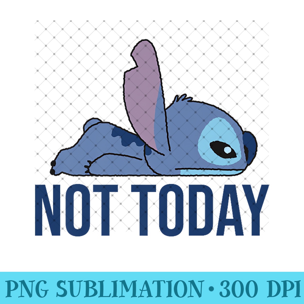Disney Lilo & Stitch Not Today Lying Down Stitch Side View P | Inspire ...