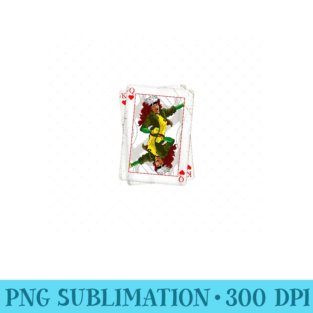 Marvel XMen Rogue Playing Card 90s - Printable PNG Graphics | Inspire ...