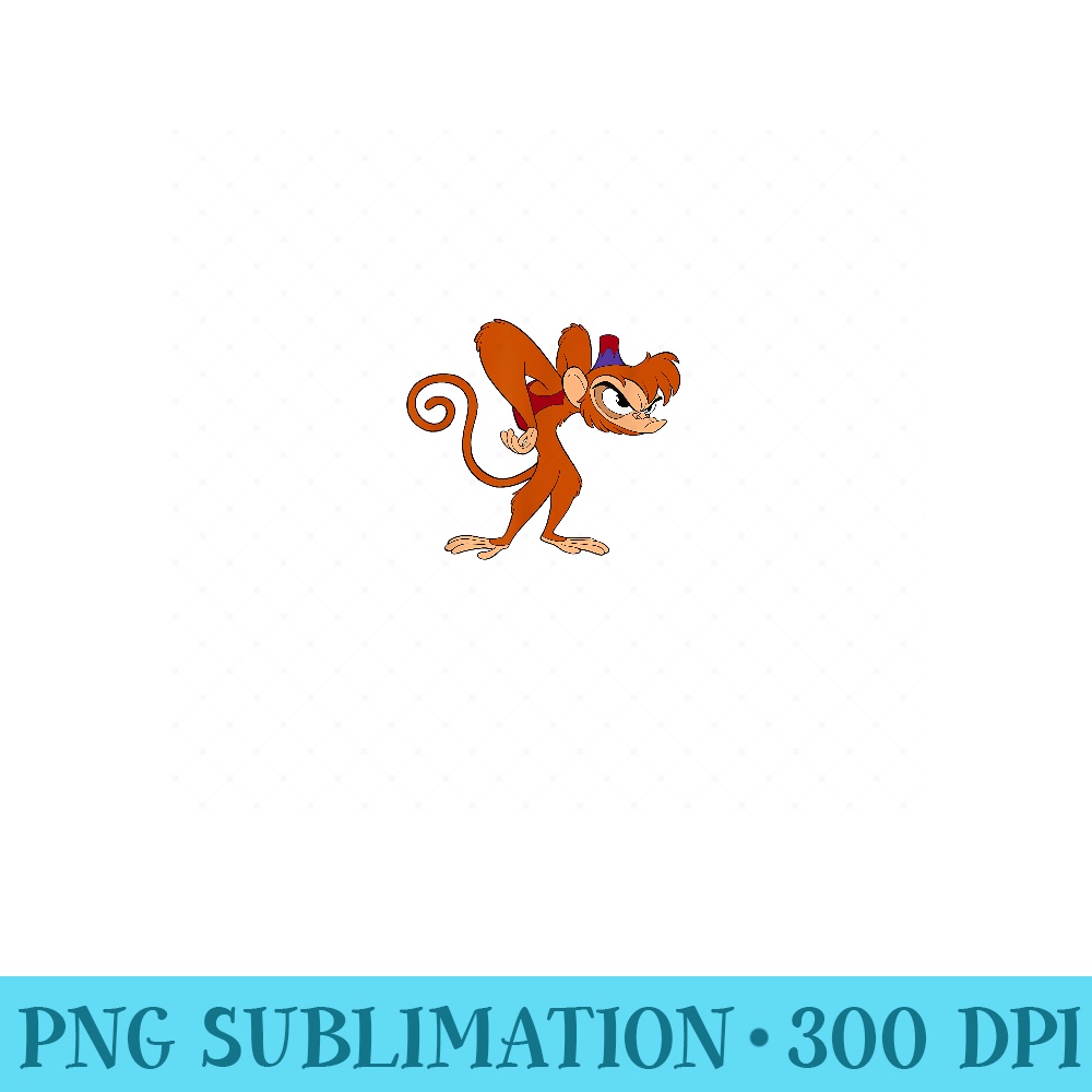 Disney Aladdin Angry Abu 90s T - Unique PNG Artwork | Inspire Uplift