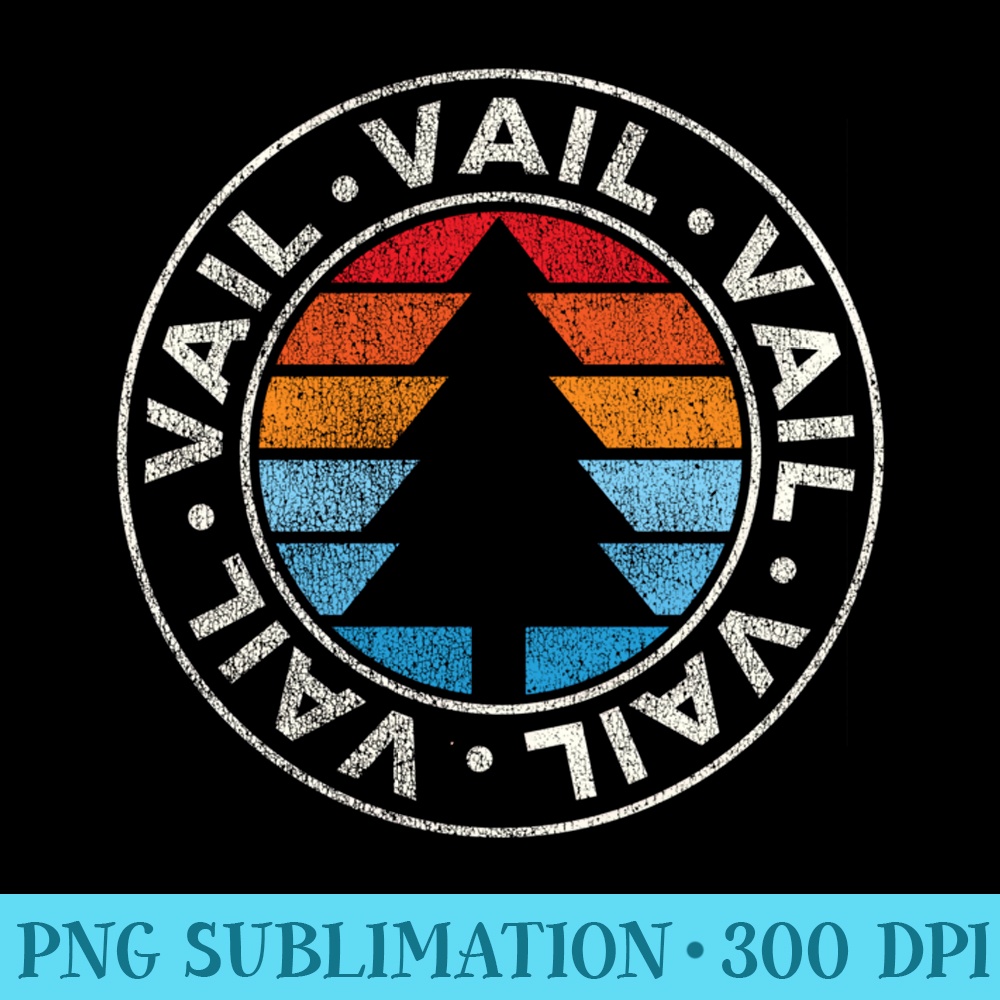 Vail Colorado CO Vintage Graphic Retro 70s - PNG Design File | Inspire ...