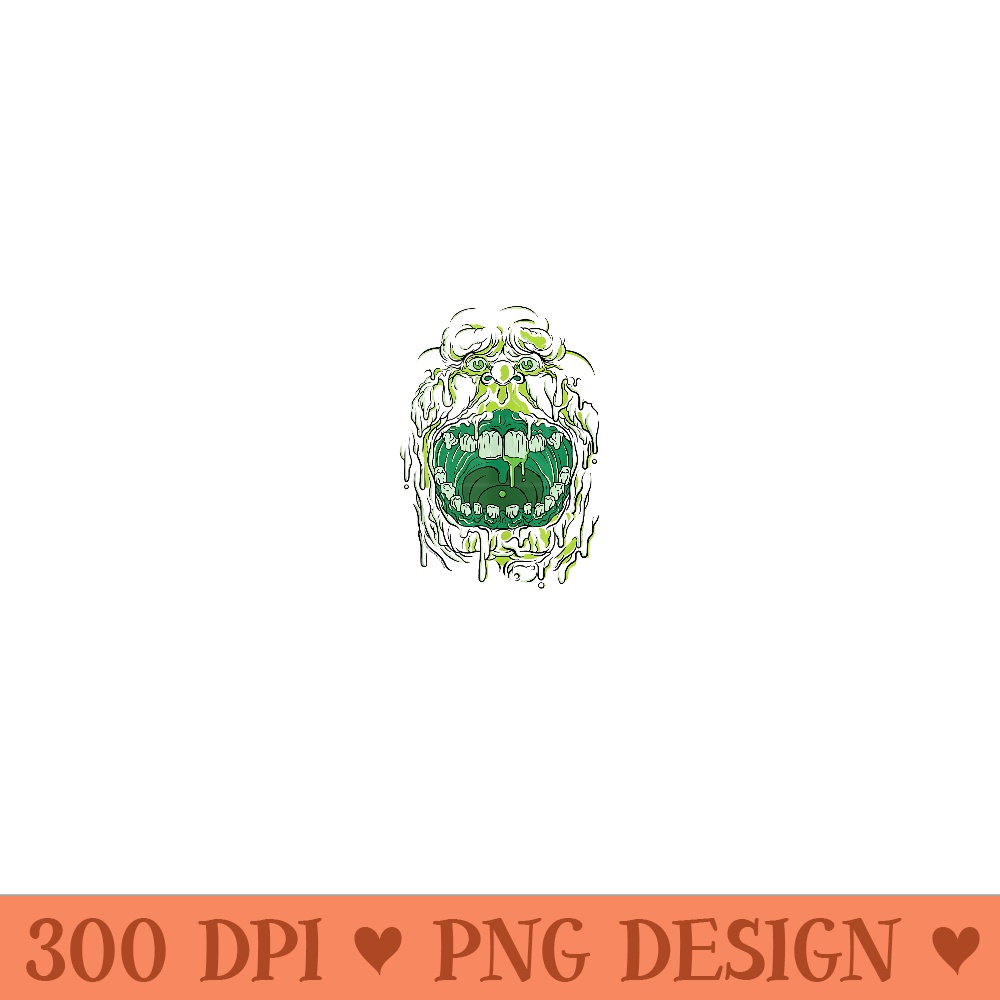 Ghostbusters Slimer Face - PNG design assets | Inspire Uplift