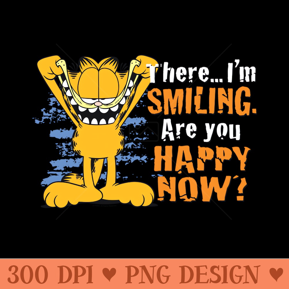 Garfield Smiling - PNG design assets | Inspire Uplift