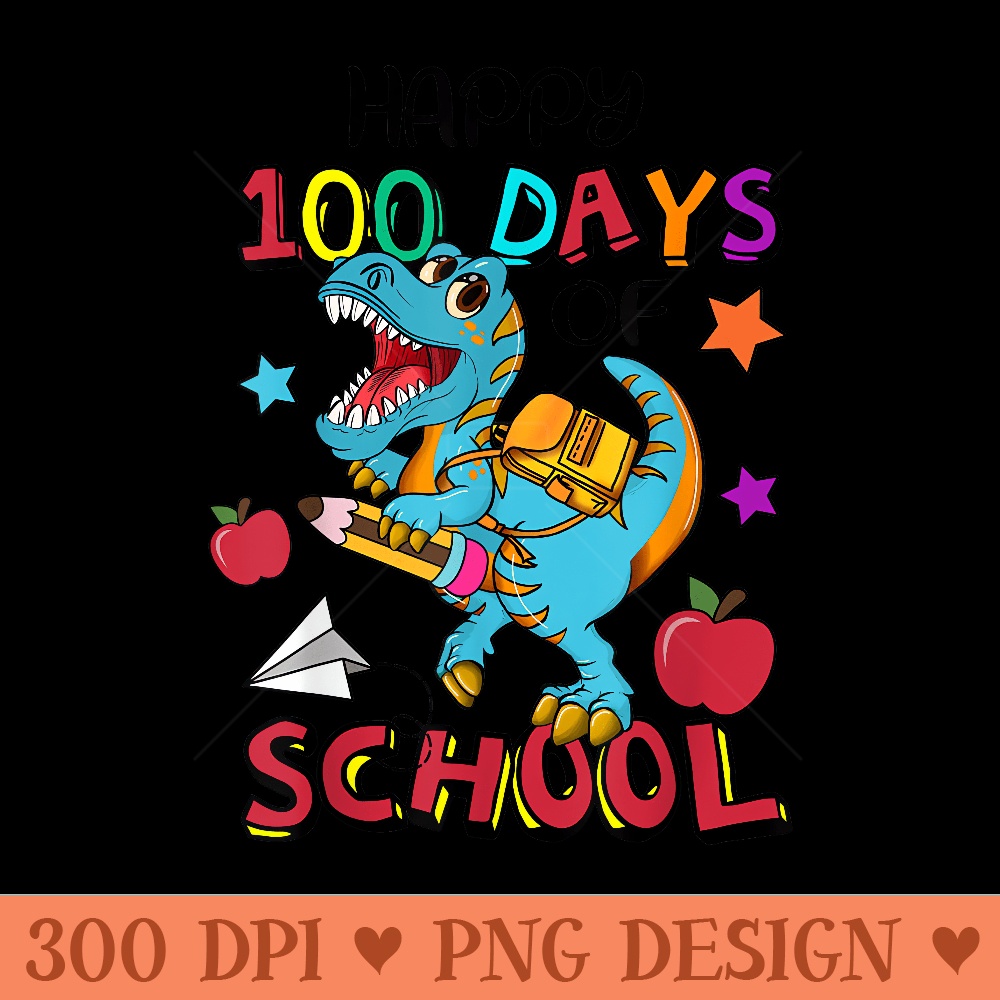 Happy100th Day of School Dinosaur 100 Days Kindergarten - PN | Inspire ...