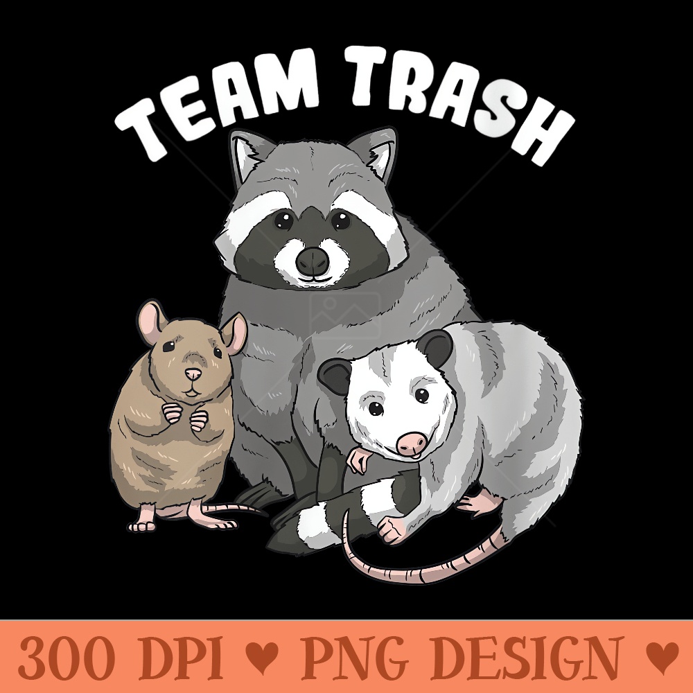 s Rat Raccoon Racoon Opossum Possum Team Trash Funny - Vecto | Inspire ...