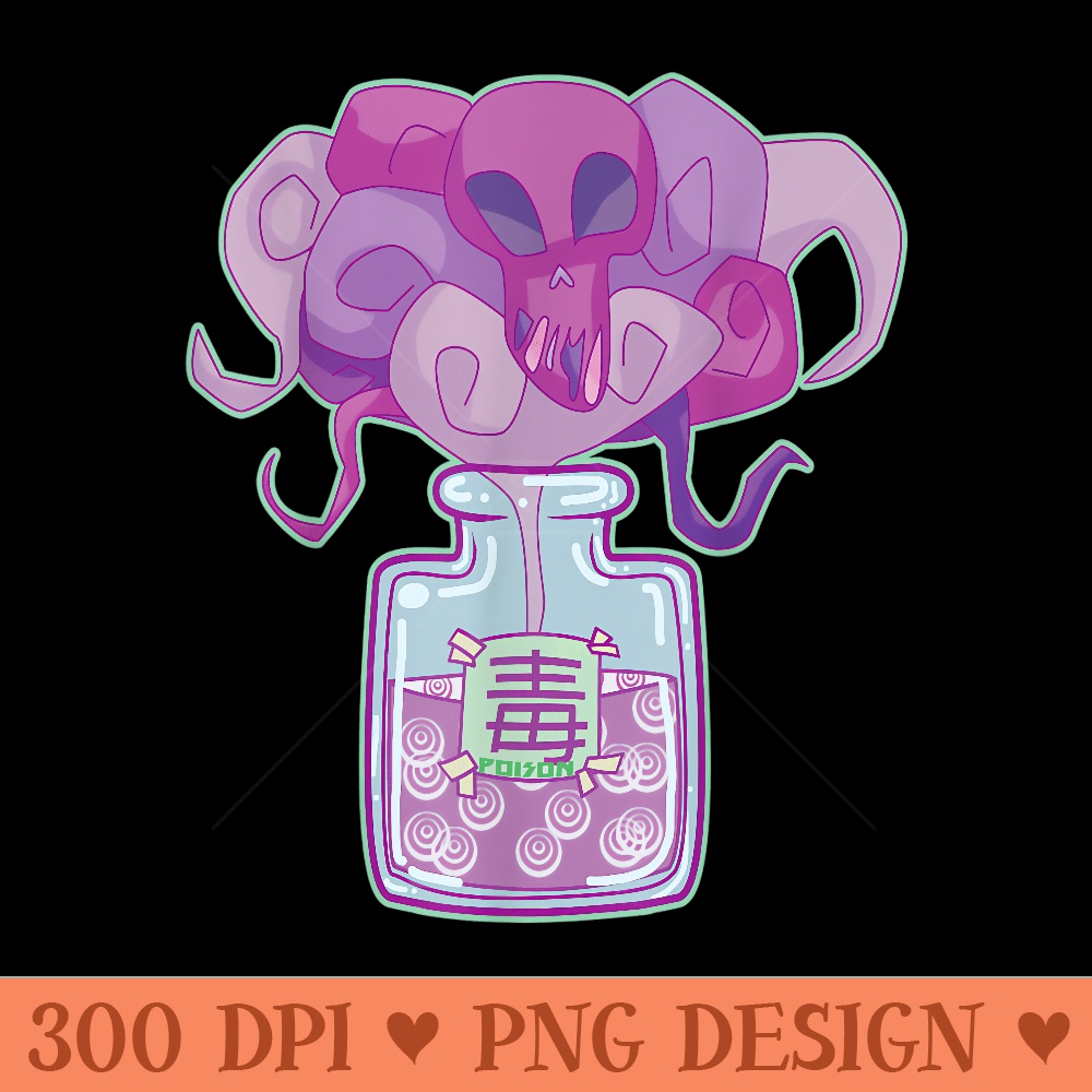 Kawaii Yami Toxic Poison Menhera Kei - Trendy PNG Designs | Inspire Uplift