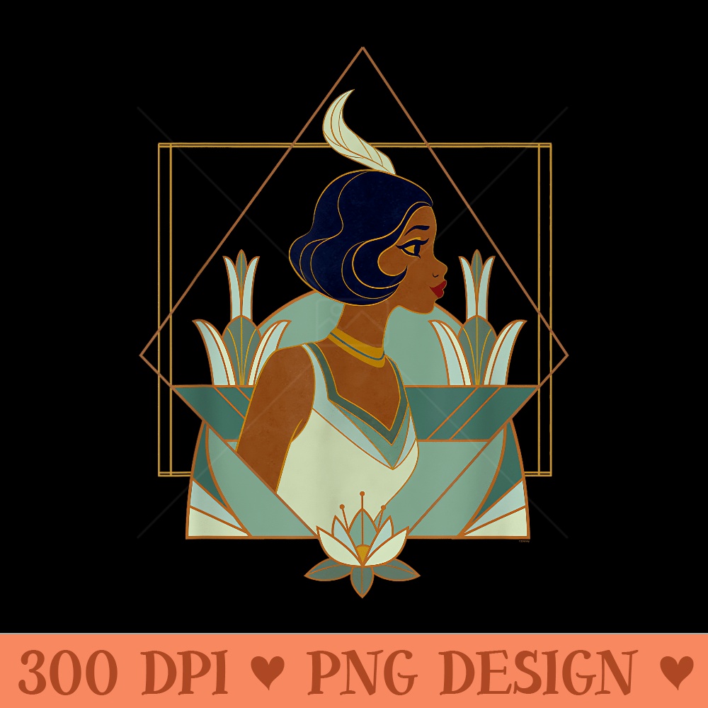 Disney Princess Tiana Modern Art Deco Style - Ready To Print | Inspire ...