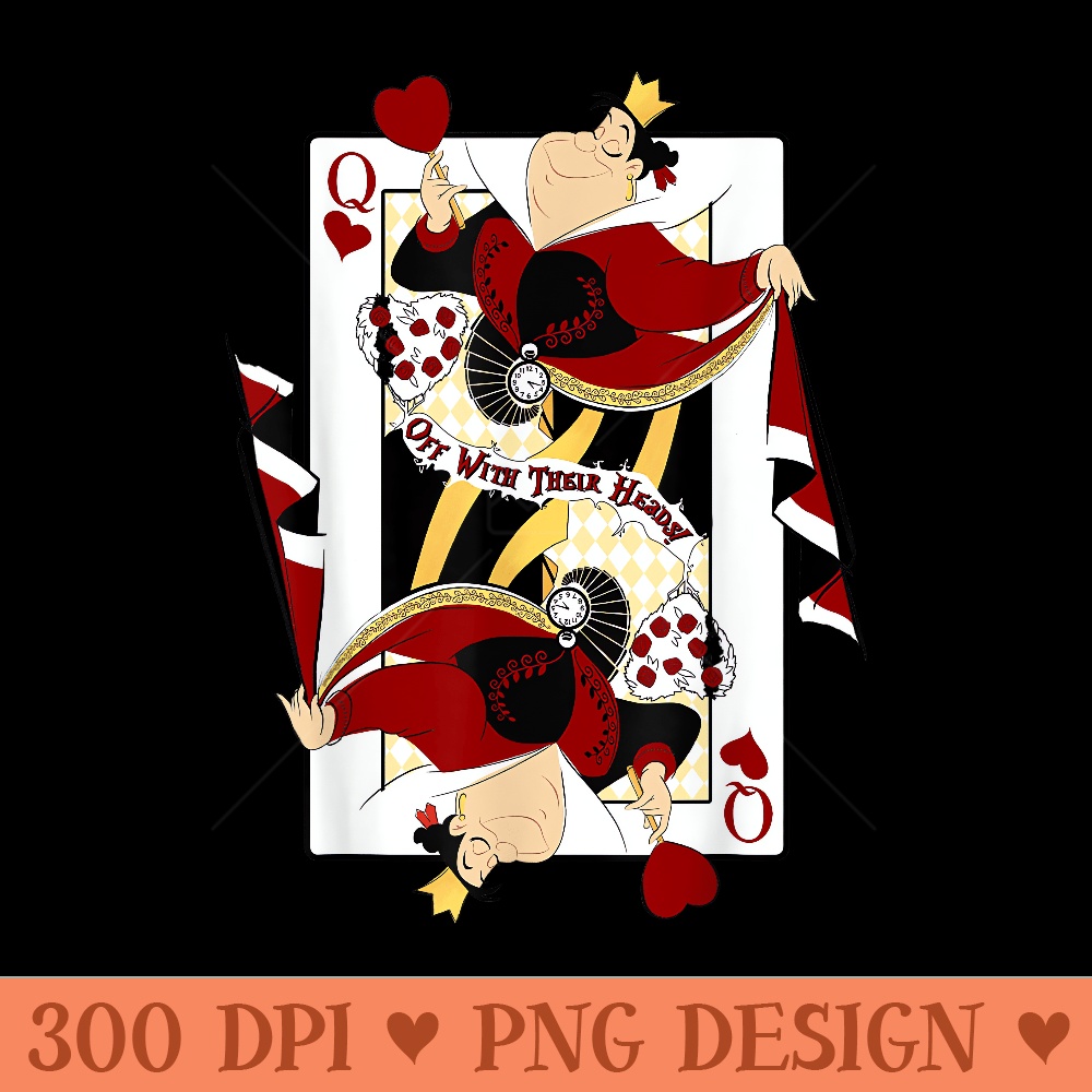Disney Alice In Wonderland Queen Of Hearts Playing Card - PN - Inspire ...