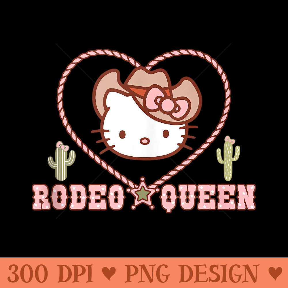 Hello Kitty Rodeo Queen - High Quality PNG Files | Inspire Uplift