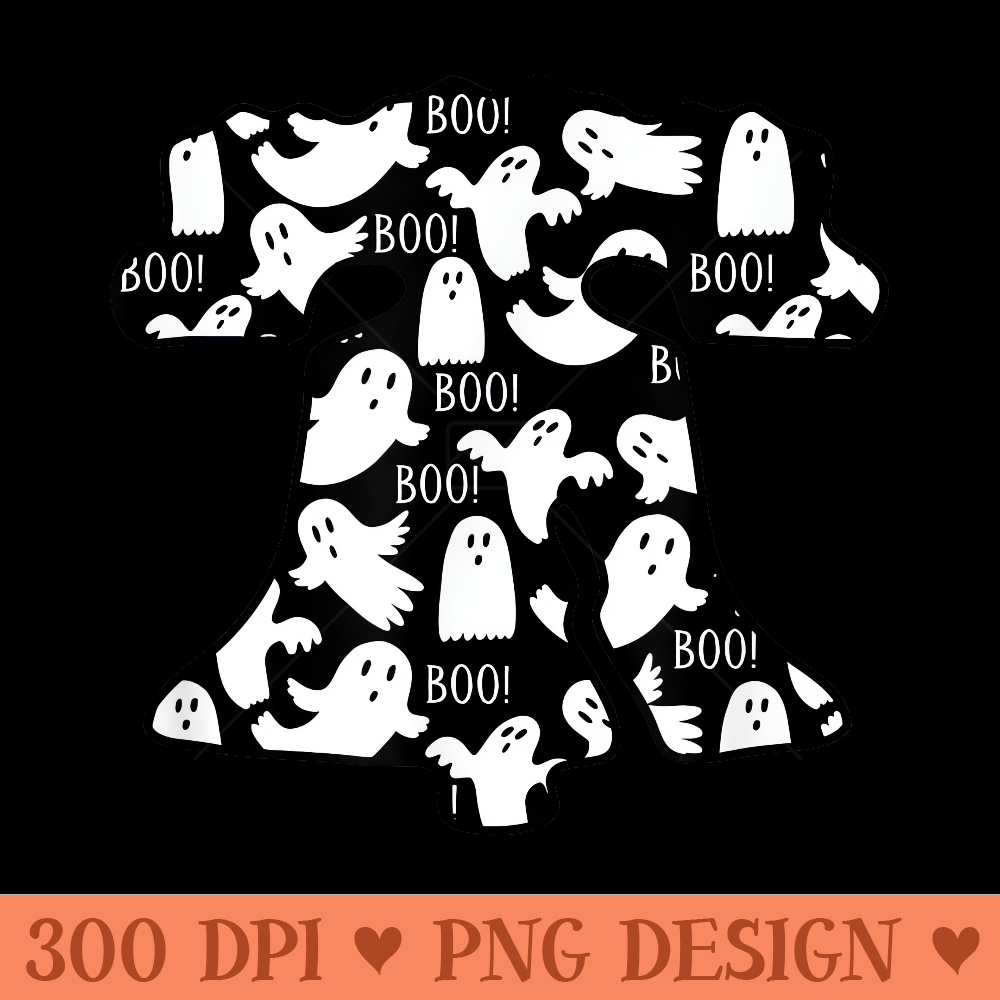 Funny Philadelphia Halloween Ghost Boo Bell Philly Fan Fall | Inspire ...