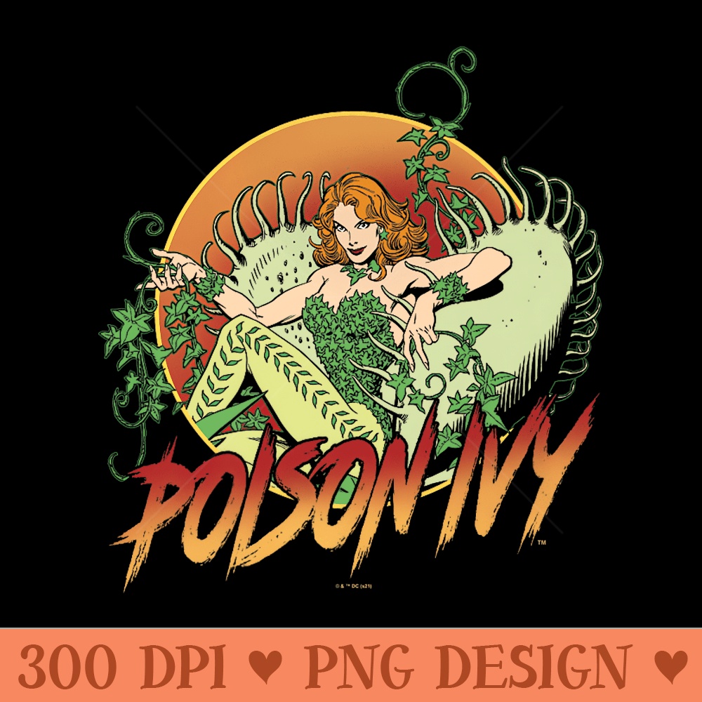 DC Comics Batman Poison Ivy Floral Poster Premium - Printabl | Inspire ...