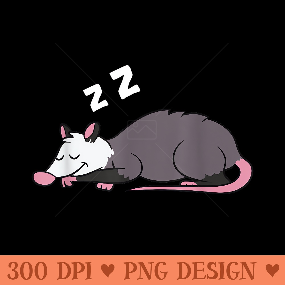 Opossum Sleeping Tired Opossum Pajama Love Opossums - Printa | Inspire ...