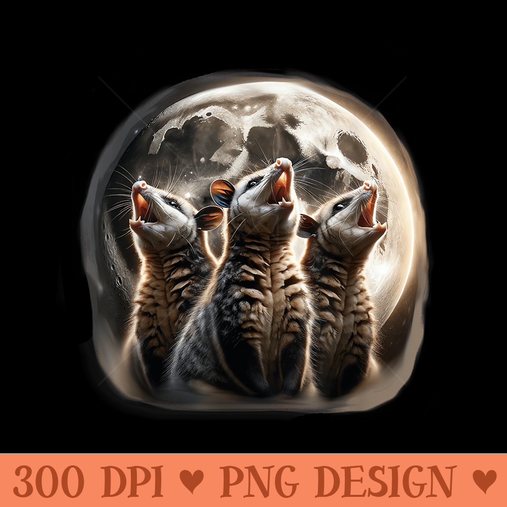 Three Possum Moon 3 Opossum Funny Weird Cursed Meme - High Q | Inspire ...