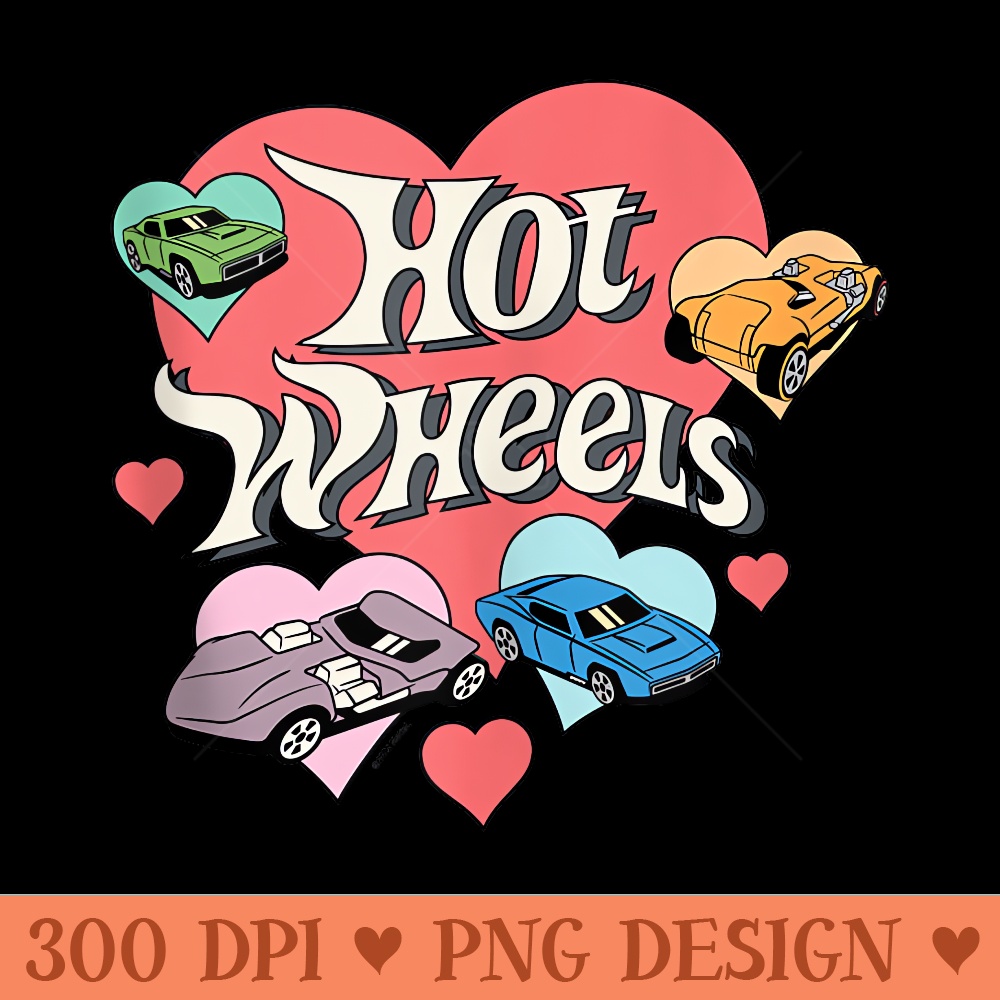 Hot Wheels Heart Wheels - High Resolution PNG Designs | Inspire Uplift