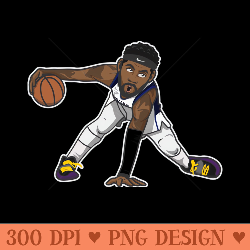kyrie irving Cartoon Sylr - Ready To Print PNG Designs | Inspire Uplift