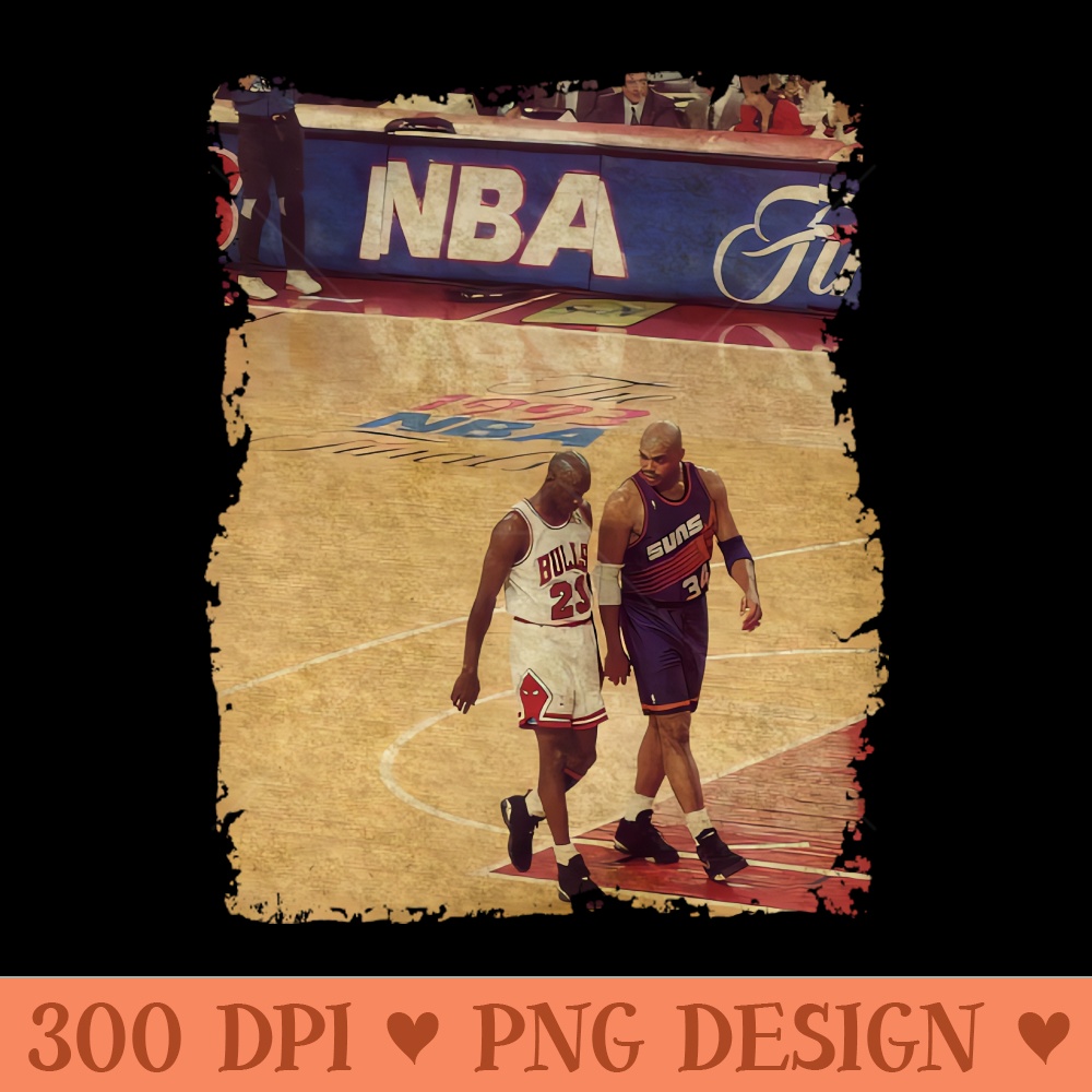 Charles Barkley and Michael Jordan, 1993 NBA Finals - Printa | Inspire ...