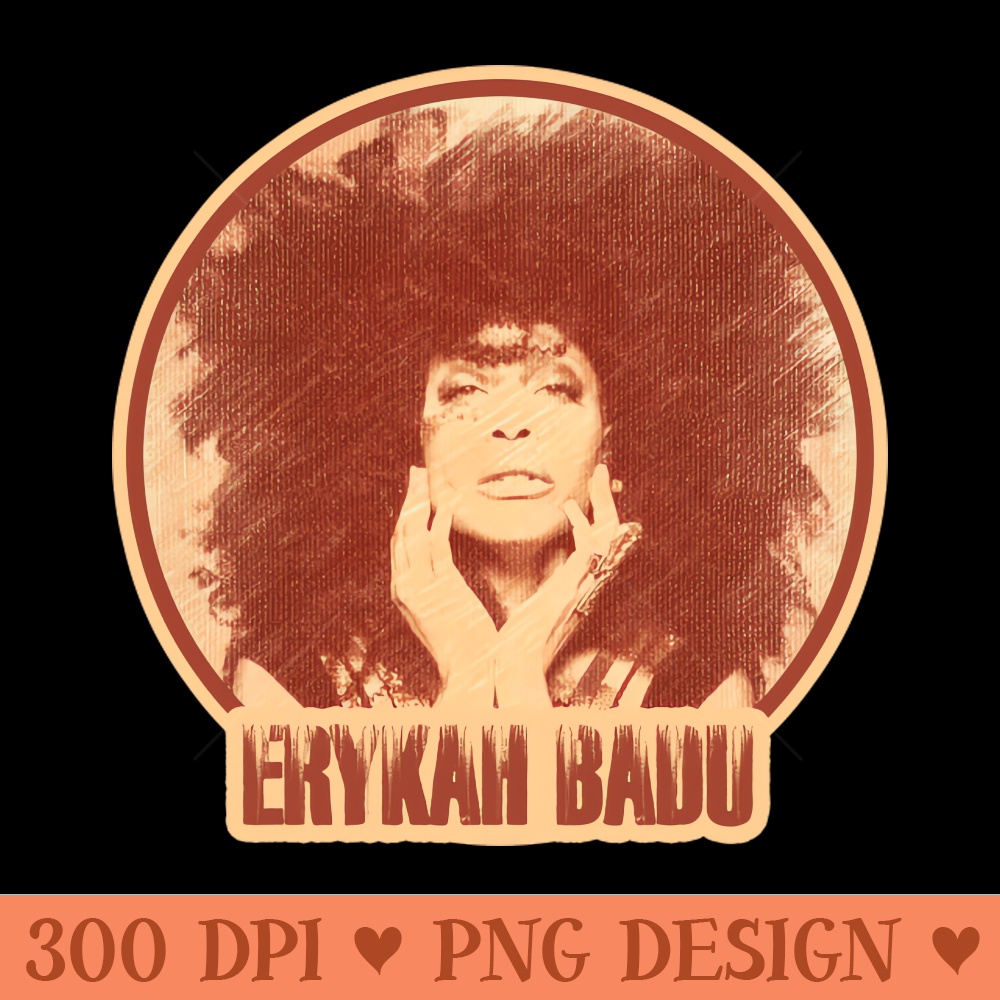 Vintage Erykah Badu Red Color - PNG Design Files | Inspire Uplift