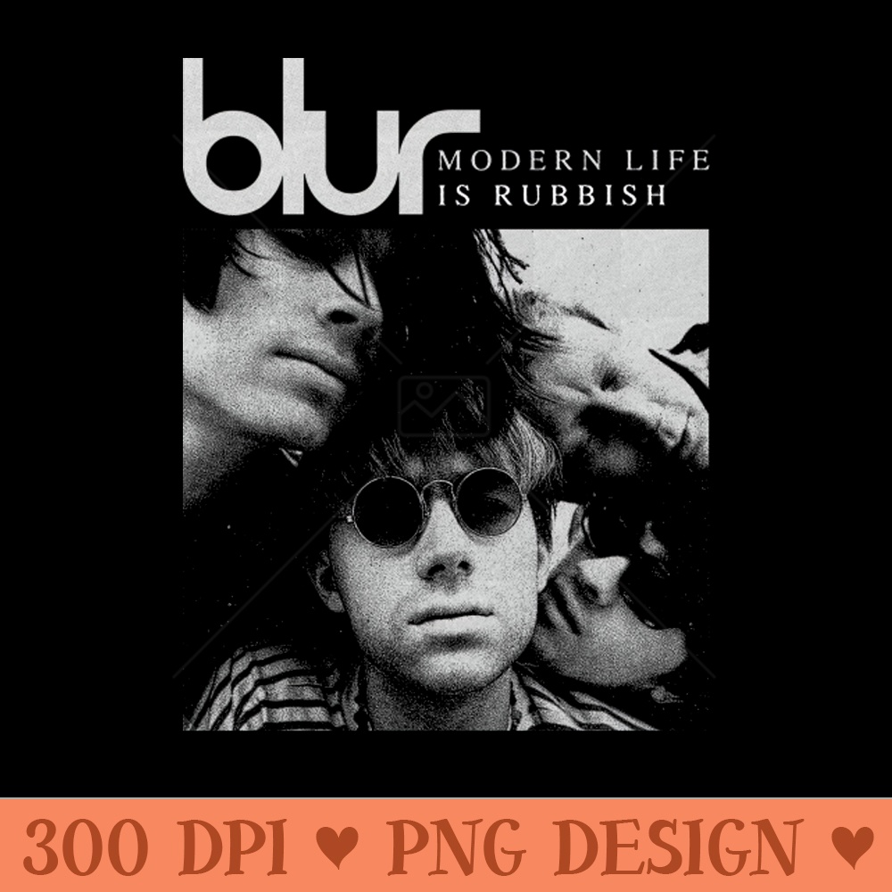 90s Blur Band - PNG Clipart for Graphic Design - Inspire Uplift