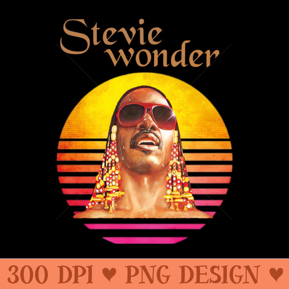 Stevie wonder - Ready To Print PNG Designs | Inspire Uplift