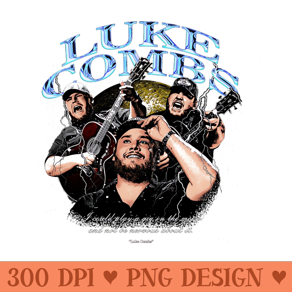 luke combs - Printable PNG Images - Inspire Uplift