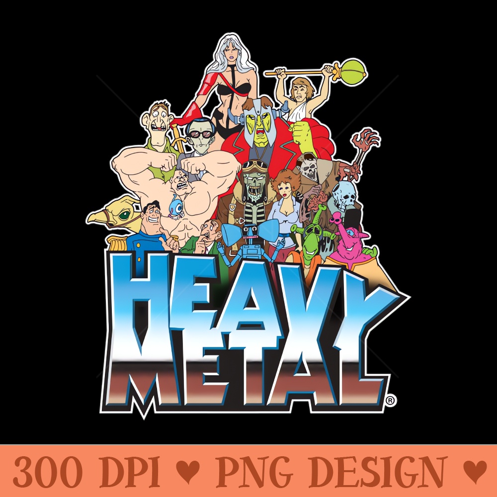 Heavy Metal - Printable PNG Graphics - Inspire Uplift