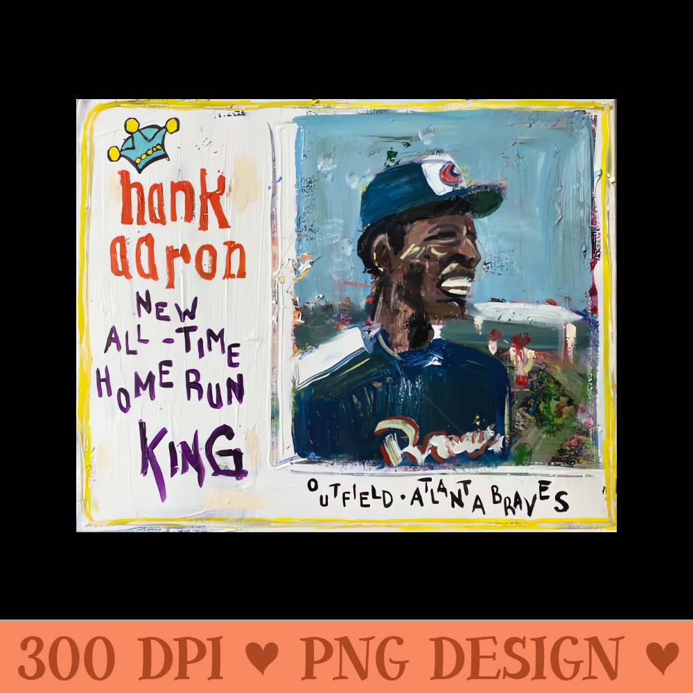 Hank Aaron - Transparent PNG download | Inspire Uplift