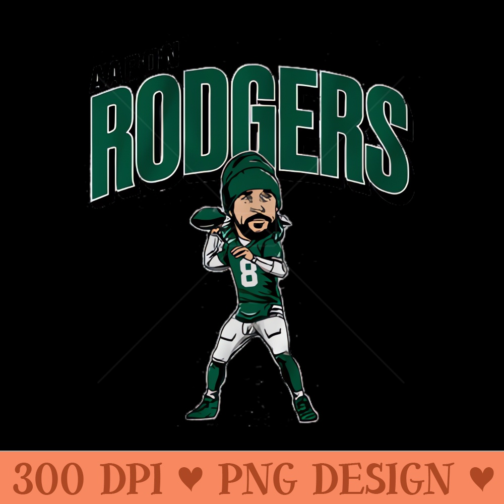 Aaron Rodgers New York Caricature - Sublimation printables P | Inspire ...