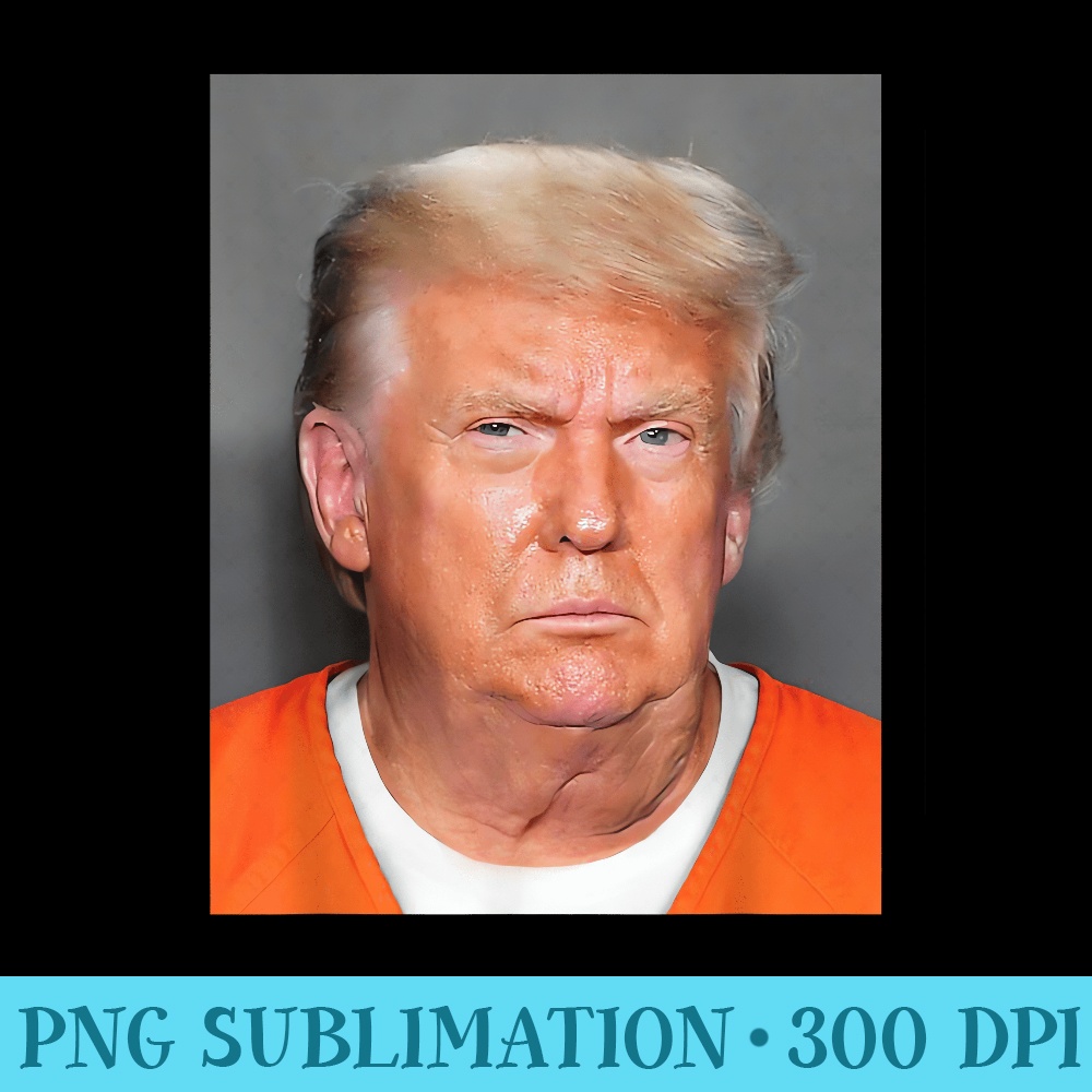 Donald Trump Mug Shot - PNG design downloads | Inspire Uplift