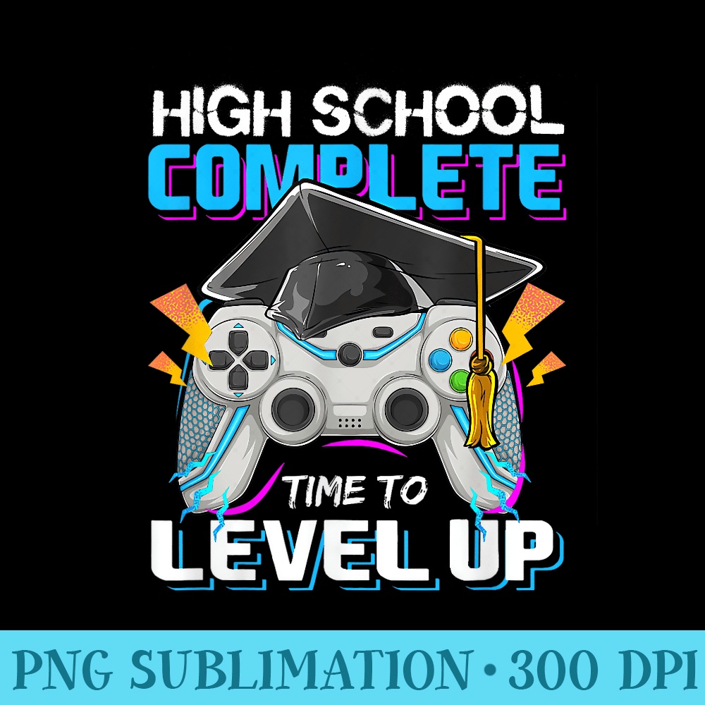 High School Complete Time To Level Up Video Game Graduation | Inspire ...