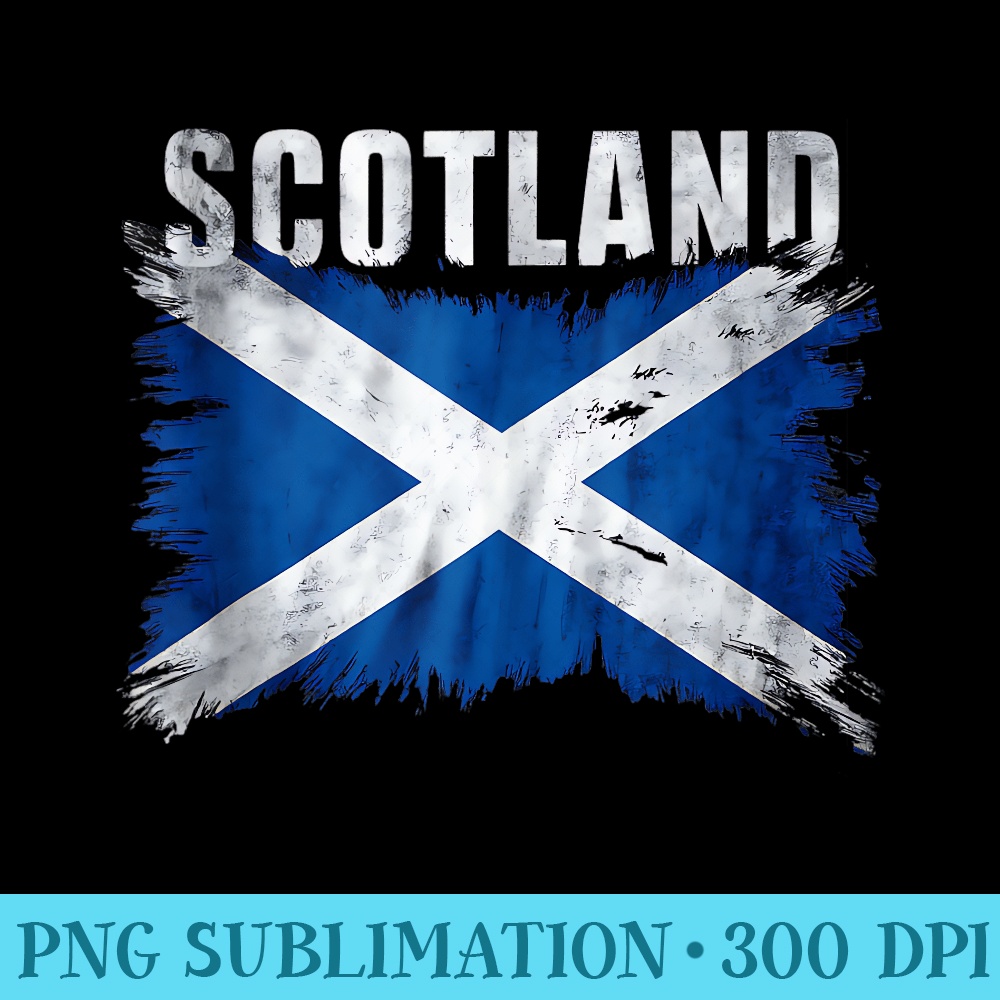 Vintage Scotland UK Scottish Flag Pride - PNG Download Galle | Inspire ...