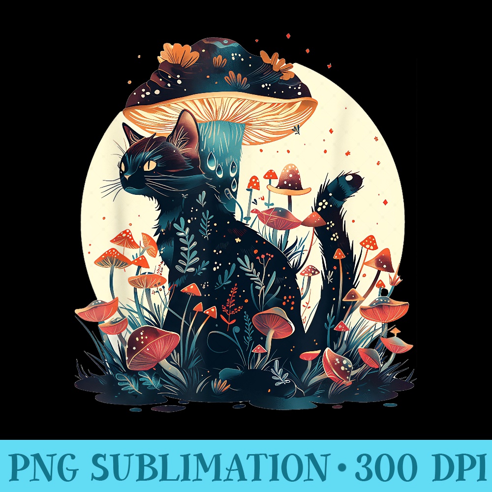 Dark Cottagecore Cat Aesthetic Goblincore Mushroom Fairycore | Inspire ...