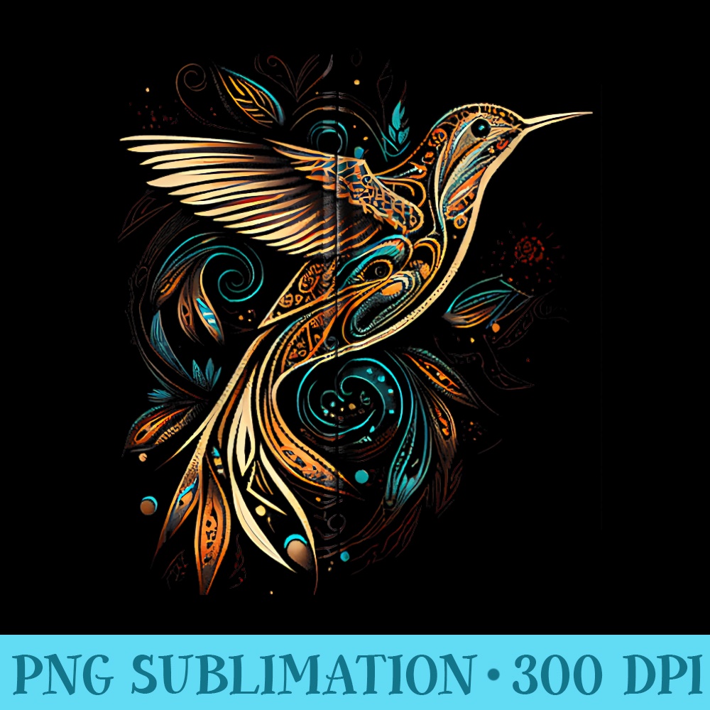 Hummingbird Native American Indian Northwest Tribal Graphic | Inspire ...