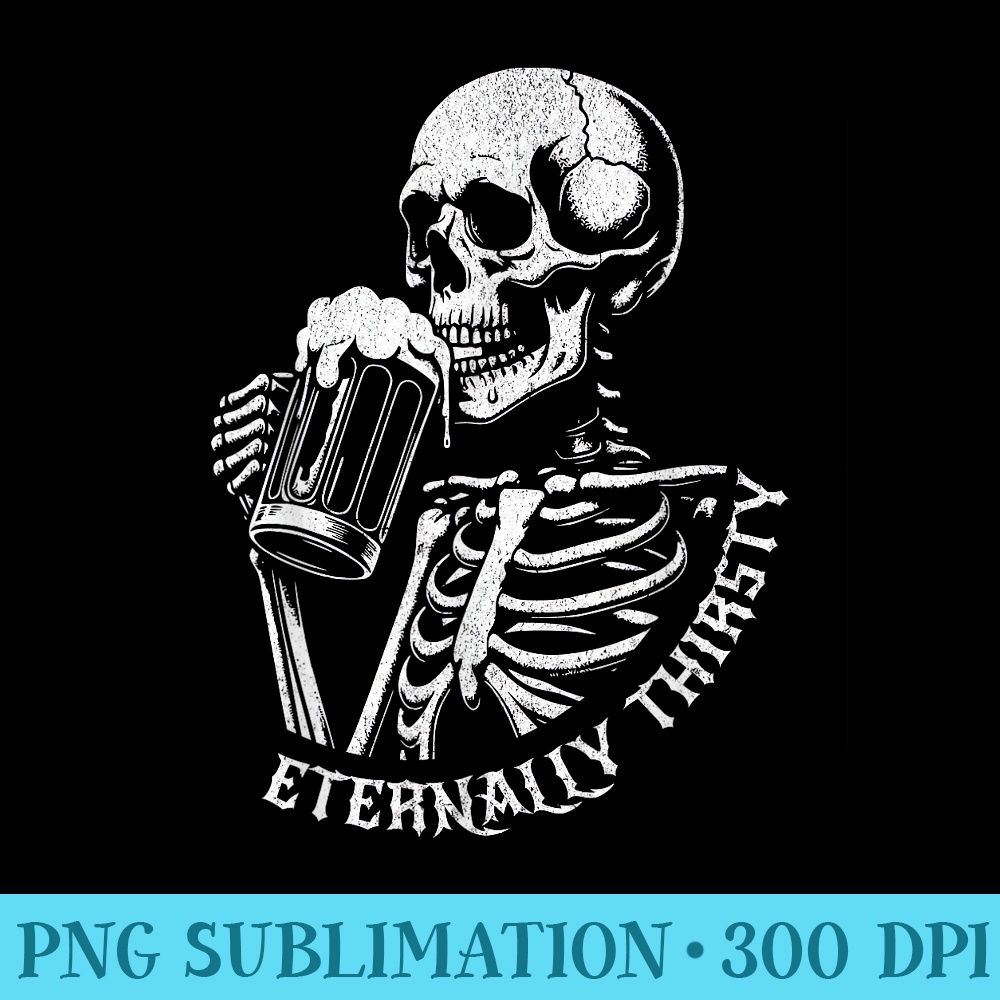 Skeleton Drink Beer Funny Craft Brew Dark Humor Skull Hops - | Inspire ...