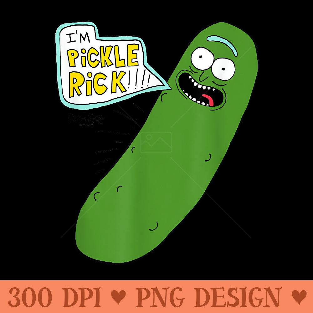 Rick And Morty Im Pickle Rick Iconic Scene Big Logo - Vector | Inspire ...