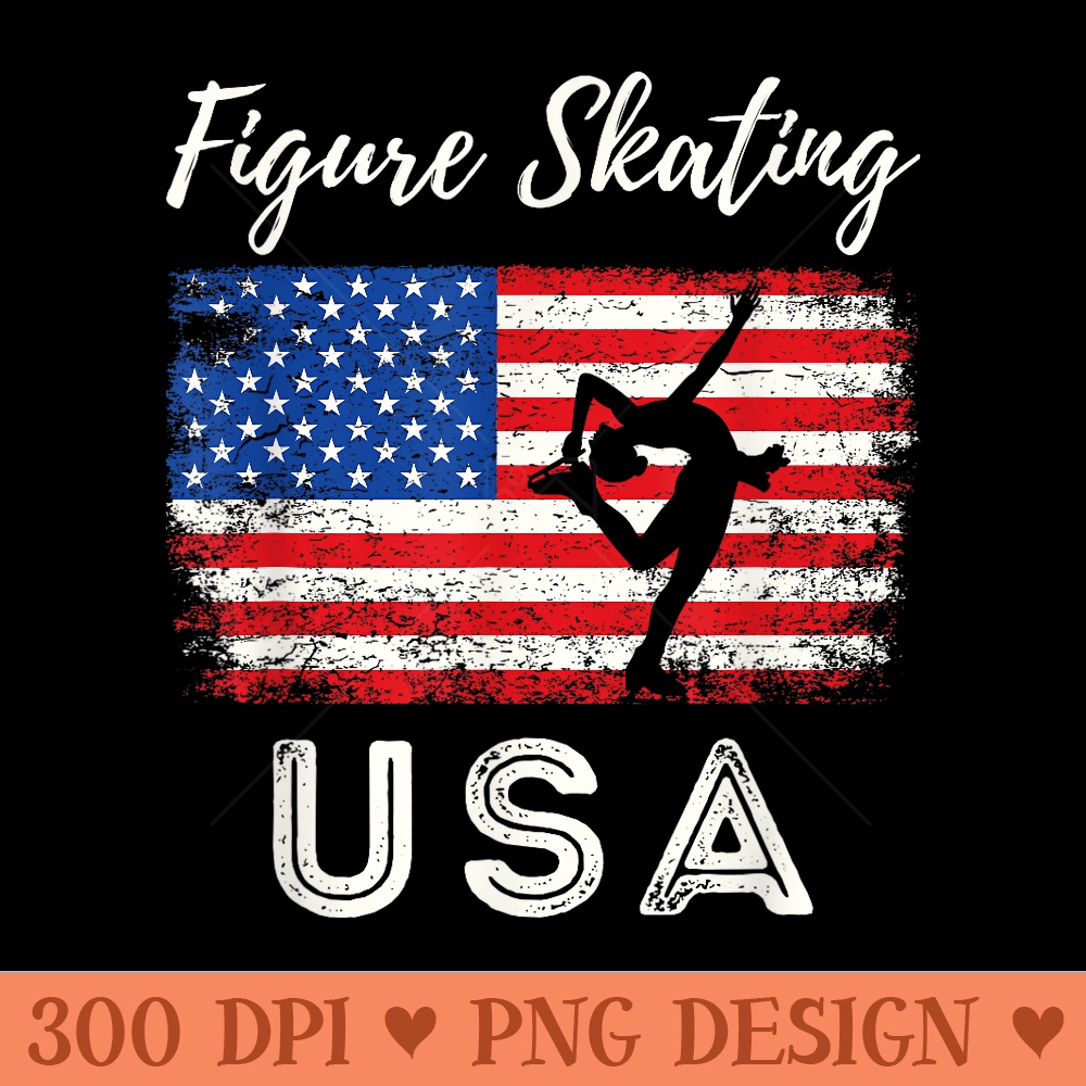 USA American Flag Figure Skating Team Women Girls - High Qua | Inspire ...