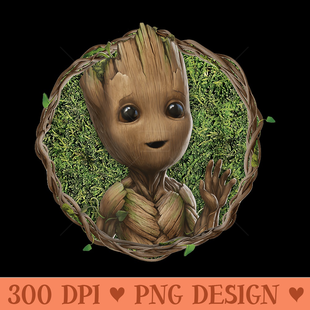 Marvel Studios I Am Groot Wave - PNG Clipart for Graphic Des | Inspire ...