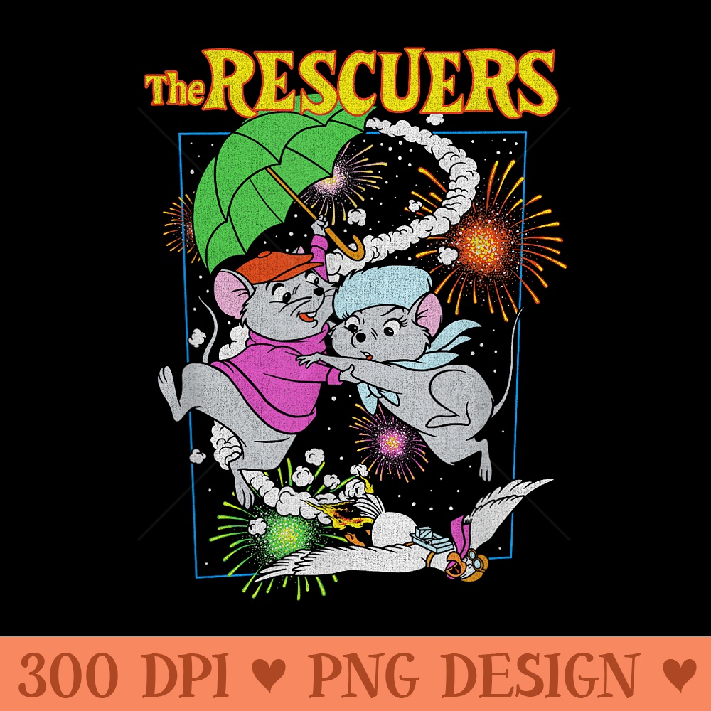 Disney The Rescuers Down Under Fireworks Group Poster - Excl | Inspire ...