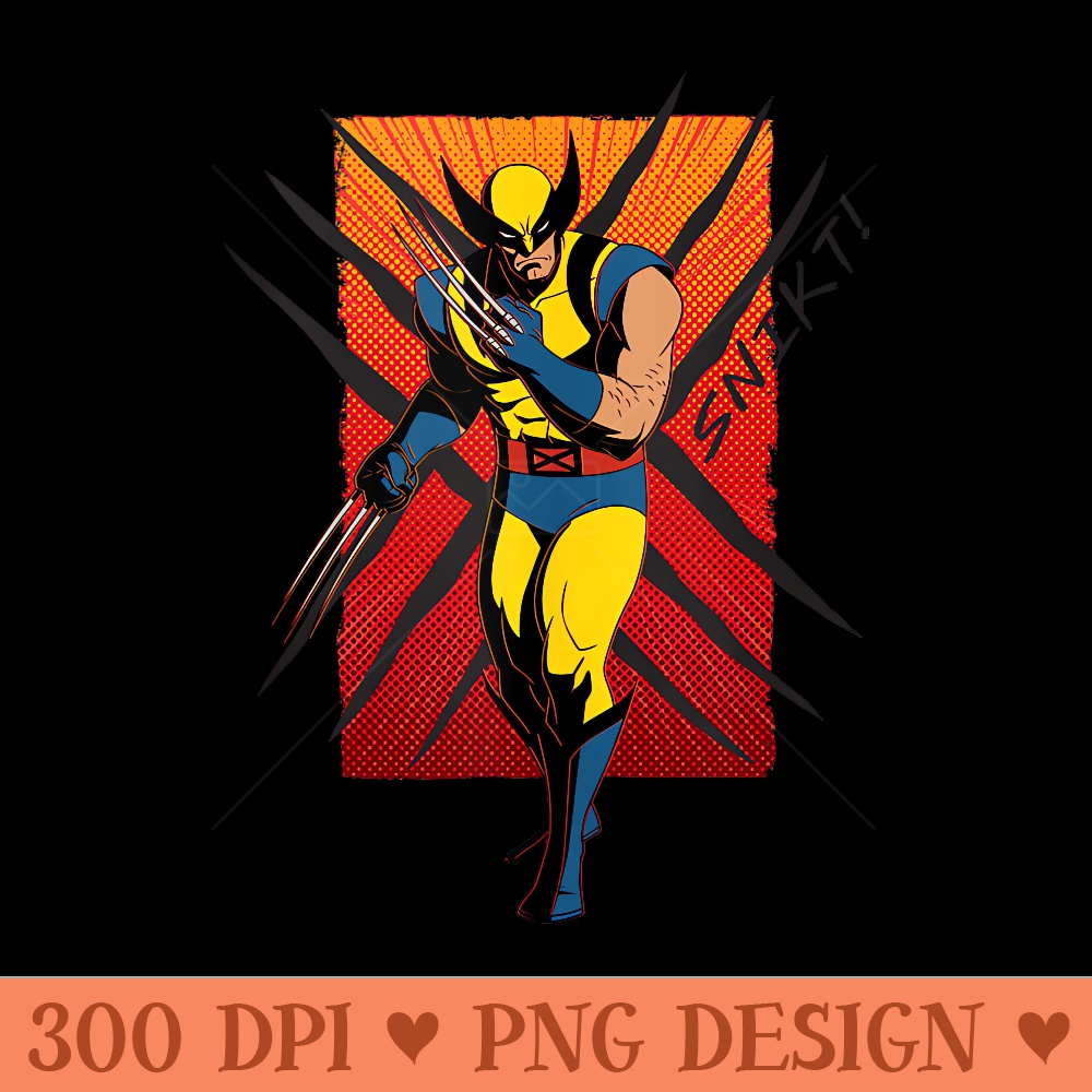 Marvel XMen 97 Wolverine Vintage Snikt Slash Comic Panel - H | Inspire ...
