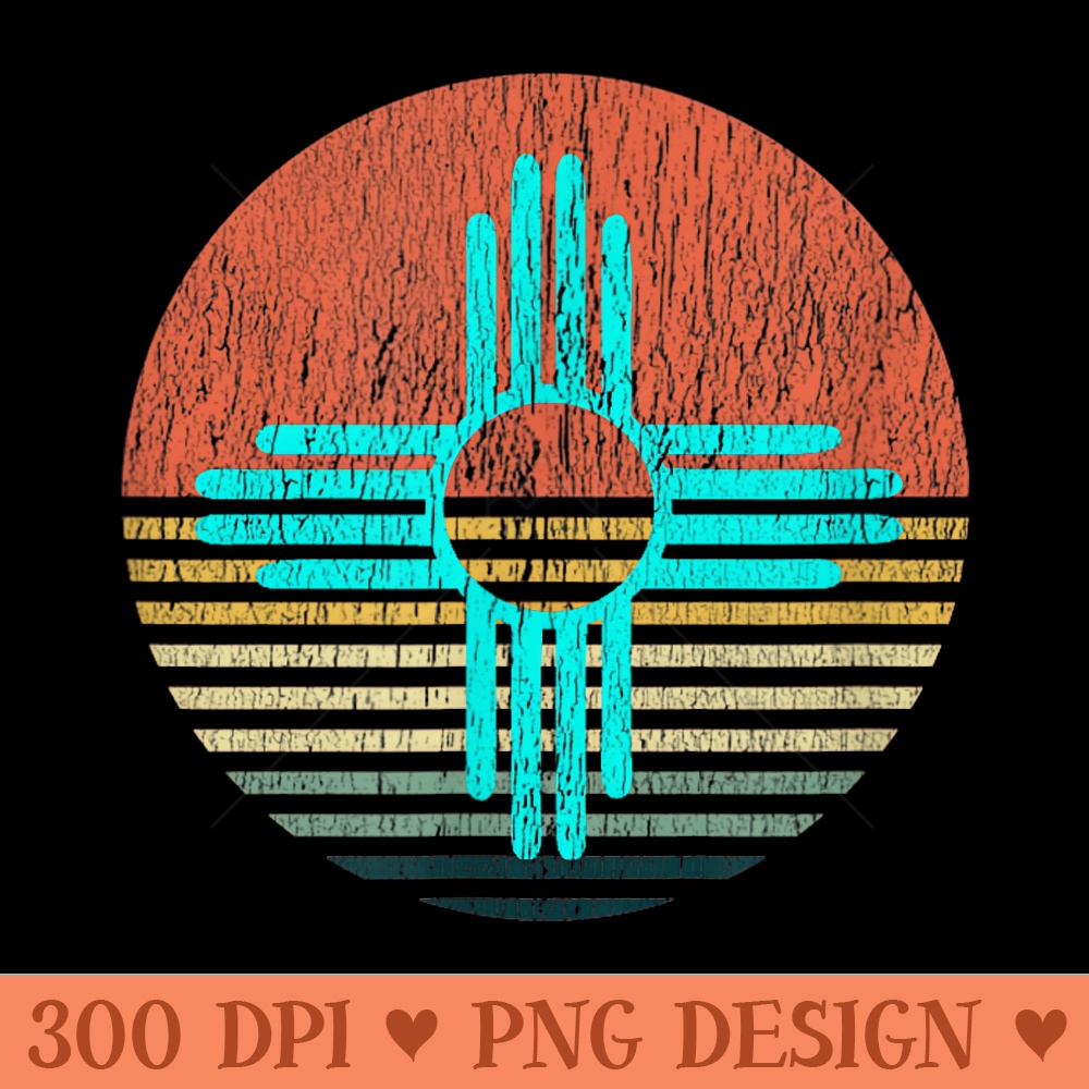 Zia For Women Vintage New Mexico Turquoise Zia Symbol - PNG | Inspire ...