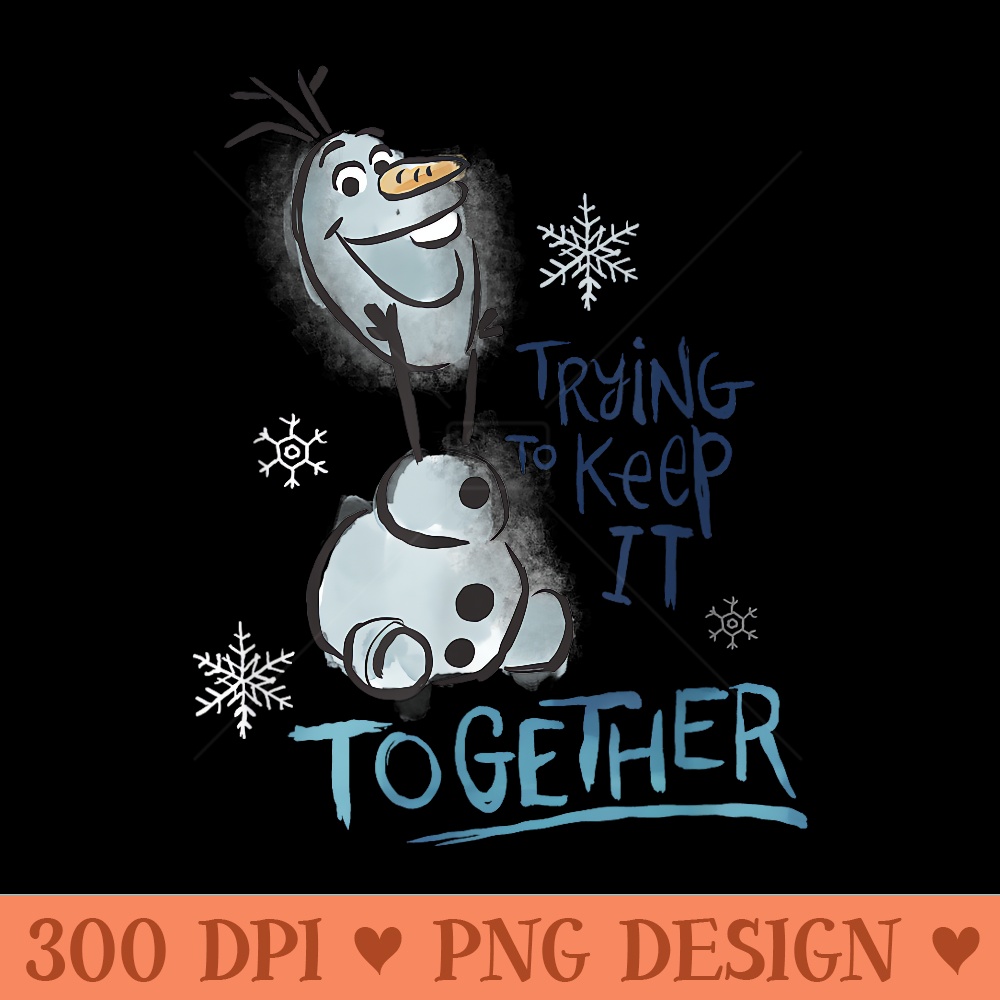 Disney Frozen Olaf Smiling Trying To Keep It Together Poster | Inspire ...