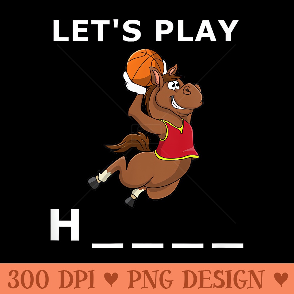 Funny basketball horse playing game of Horse - PNG image dow | Inspire ...