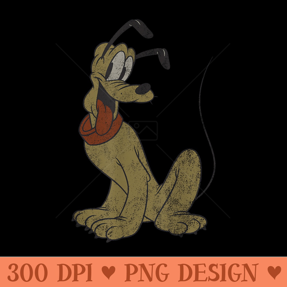 Disney Classic Pluto Graphic - High Quality PNG download | Inspire Uplift
