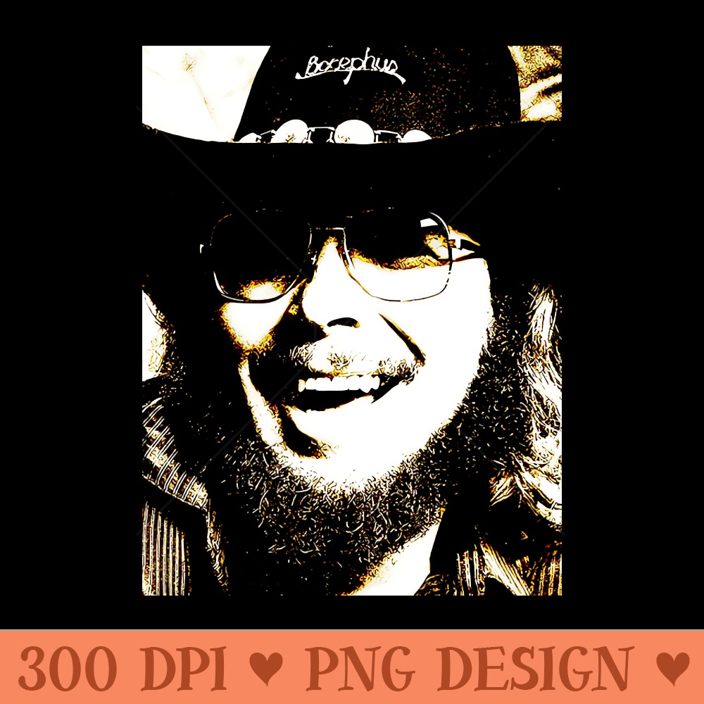 Hank Williams Jr Vintage - Transparent PNG Artwork | Inspire Uplift