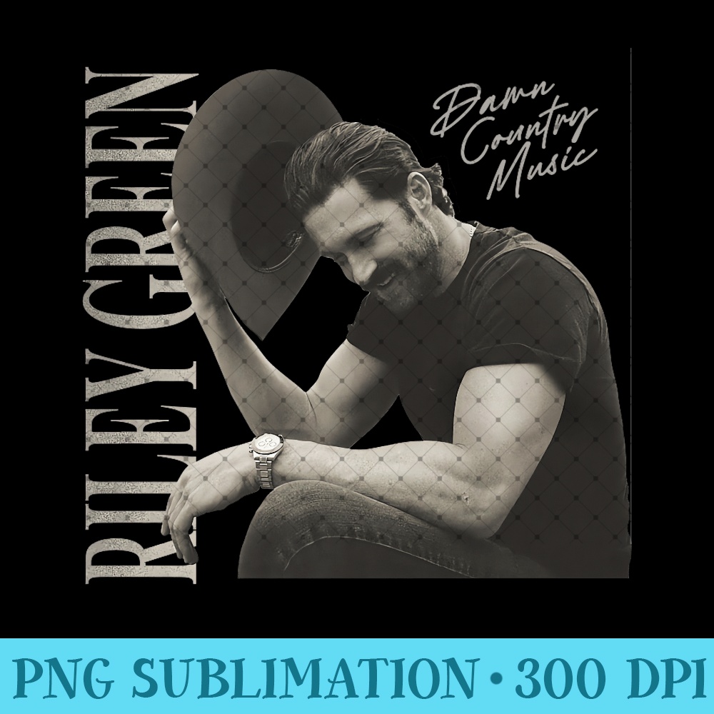Riley Green - Damn Country Music Premium - Digital PNG Artwo | Inspire ...