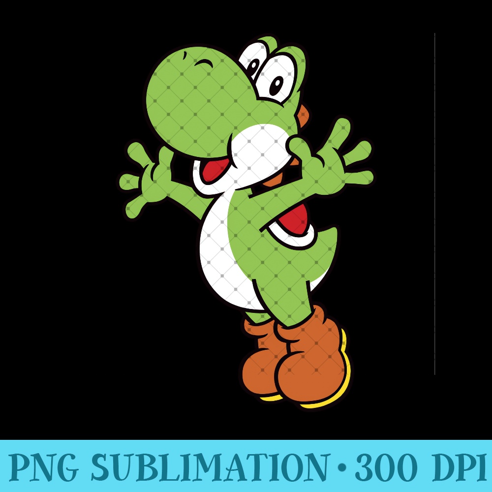 Super Mario Yoshi Classic Jump Portrait - PNG Clipart | Inspire Uplift