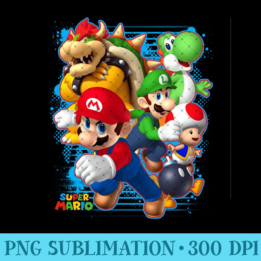 Nintendo Super Mario Luigi Bowser Paint - High Resolution PN | Inspire ...