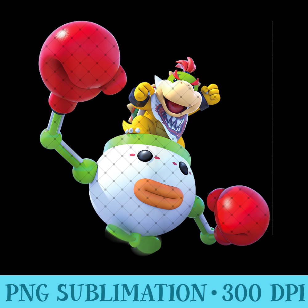 Super Mario Baby Bowser 3D Poster - PNG Graphics | Inspire Uplift
