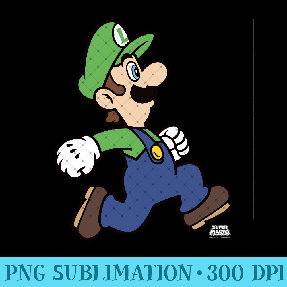 Super Mario Luigi Run Portrait - High Resolution PNG Designs | Inspire ...