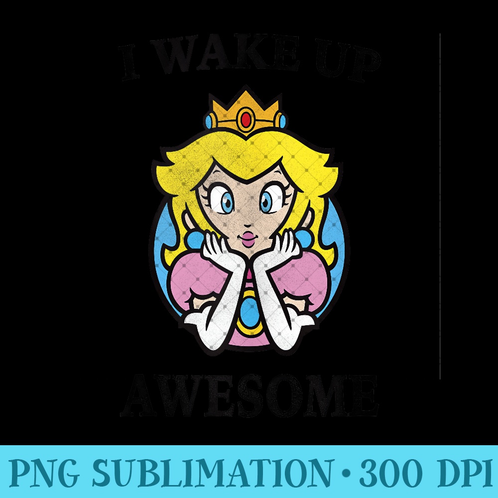 Nintendo Super Mario Princess Peach Awesome - PNG Design Fil | Inspire ...