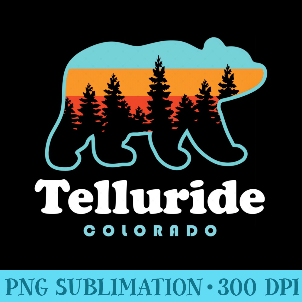 Telluride Colorado Mountains Telluride Mountain Bear - PNG A | Inspire ...